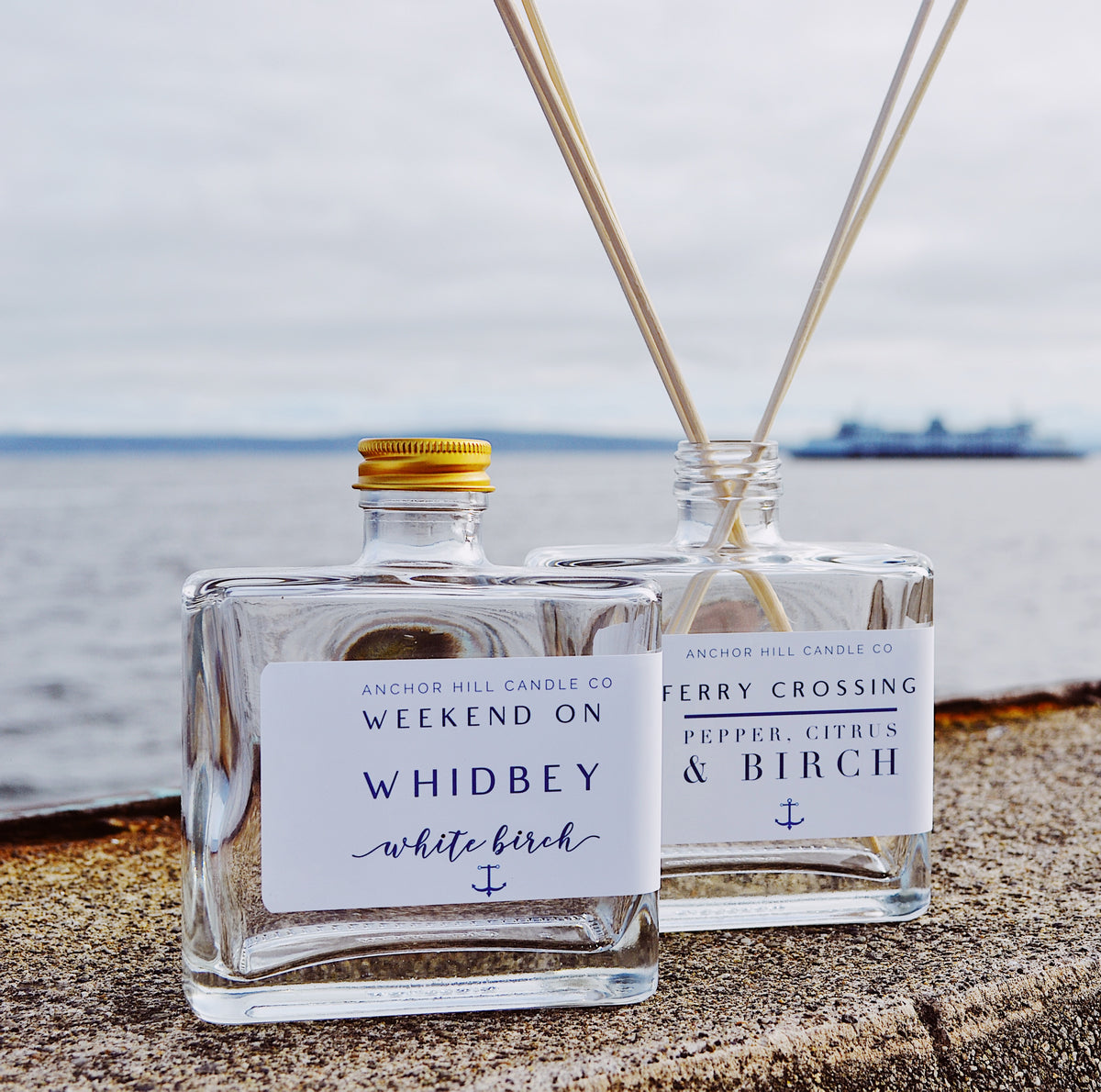 "Coastal Cottage" Reed Diffuser - APPLE & CASHMERE – Anchor Hill Candle Co